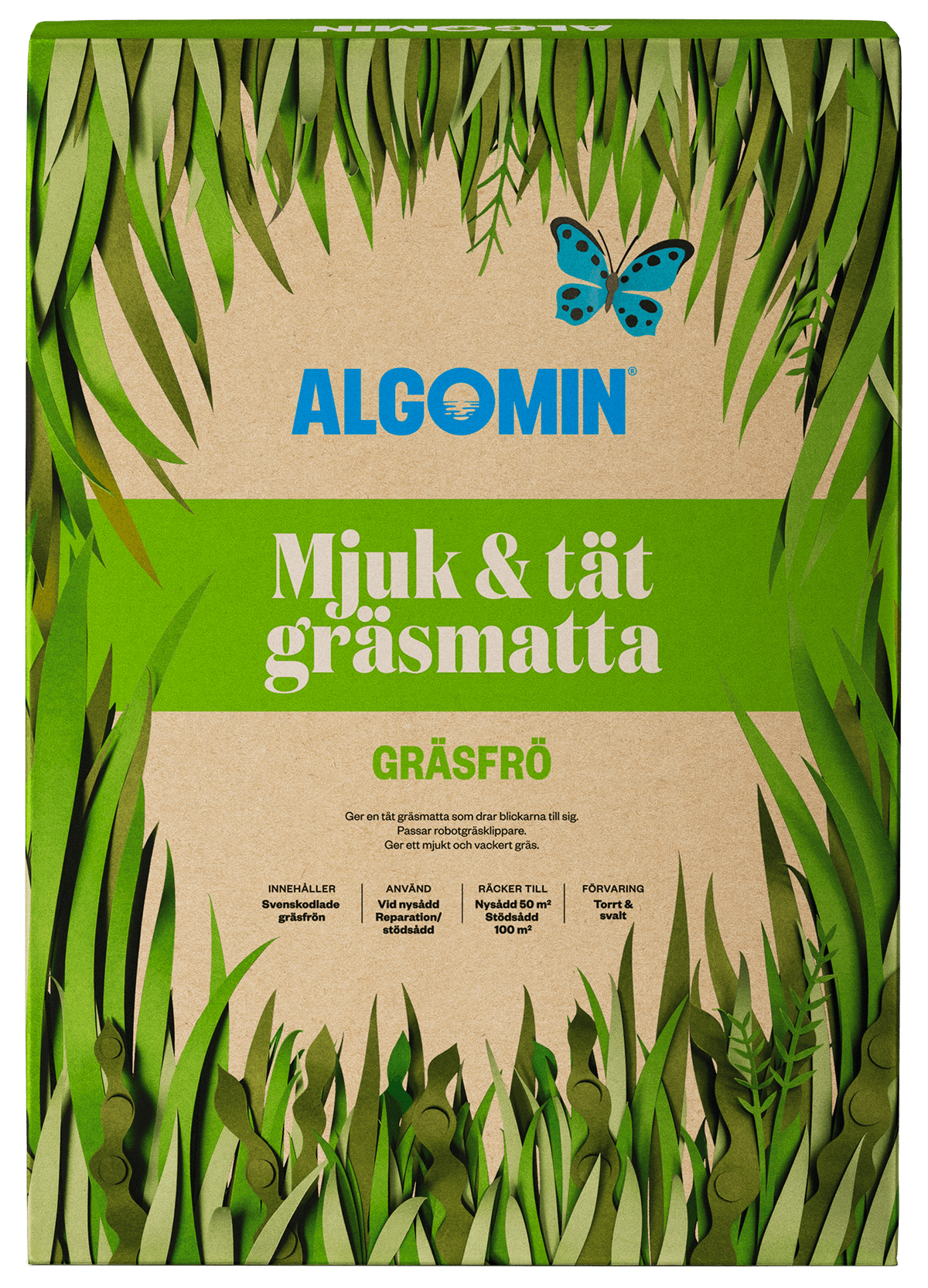Gräsfrö – Algomin Mjuk & Tät Gräsmatta - Algomin